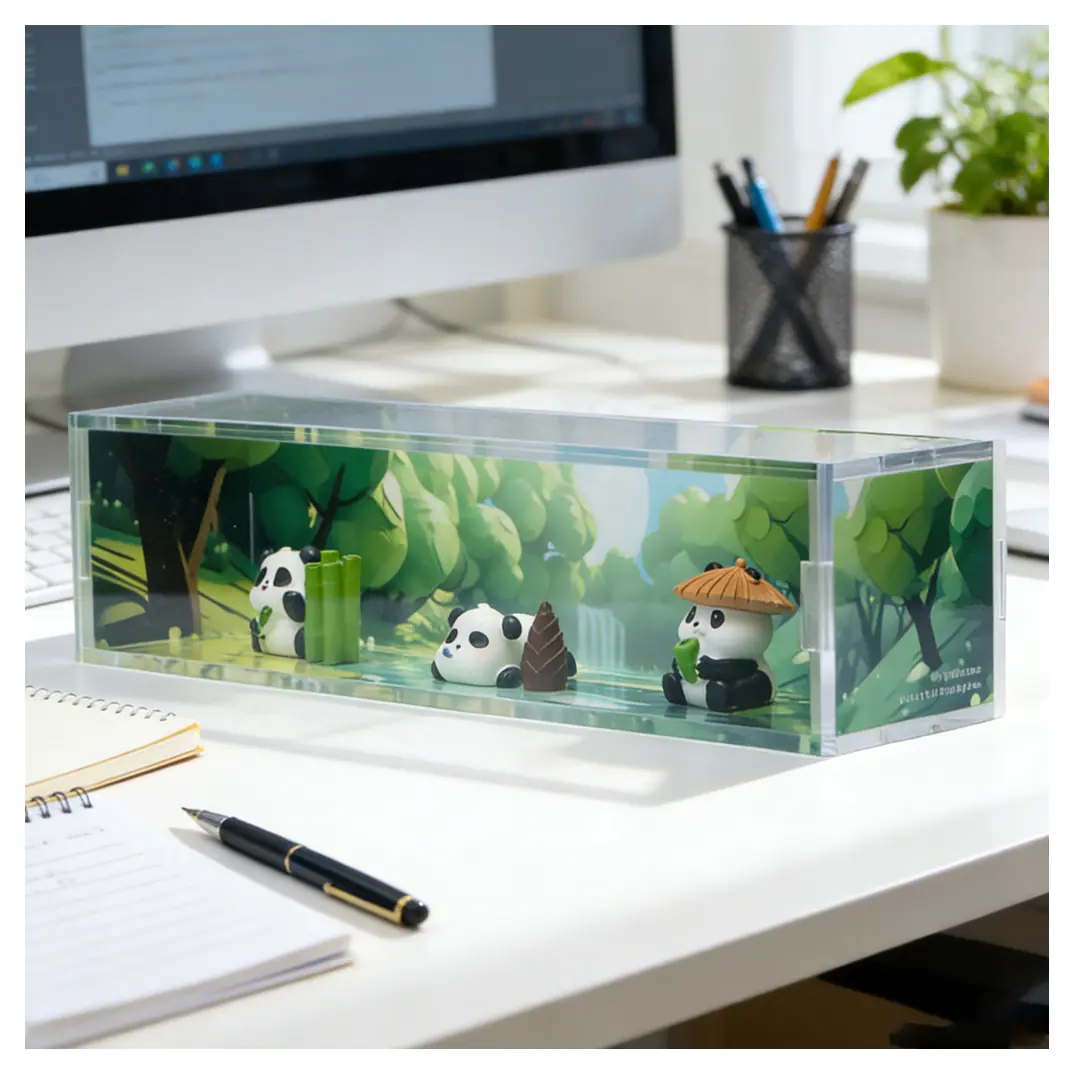 Themed Figure Mini Theater: Panda Edition – Clear Office & Home Decor ...